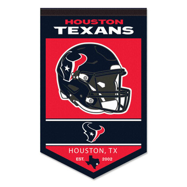 Houston Texans Heritage History Logo Banner - State Street Products
