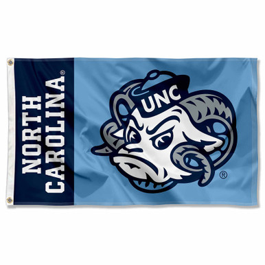 UNC Tar Heels Mascot Logo Flag - State Street Products