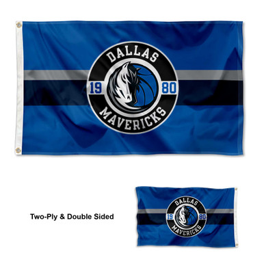 Dallas Mavericks Double Sided Embroidered Flag - State Street Products