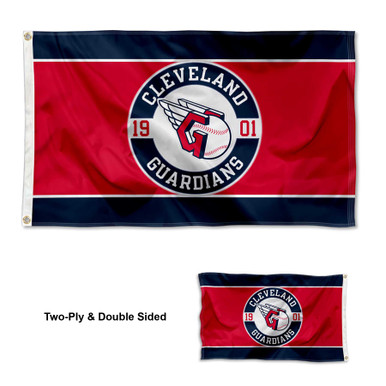 Cleveland Baseball Double Sided Embroidered Flag - State Street Products