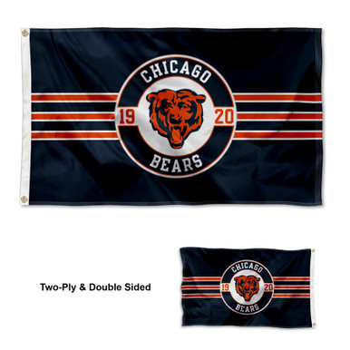 Chicago Bears Double Sided Embroidered Flag - State Street Products