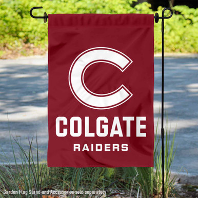 Colgate University Wordmark Logo Garden Flag - State Street Products