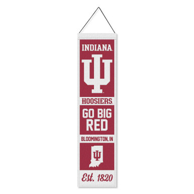 Indiana University Hoosiers Evolution 8x32 Inch Vertical Wool ...