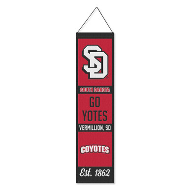 University of South Dakota Coyotes Evolution 8x32 Inch Vertical Wool ...