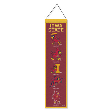 Iowa State University Cyclones Evolution 8x32 Inch Vertical Wool ...