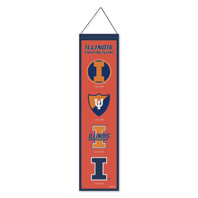 University of Illinois Fighting Illini Evolution 8x32 Inch Vertical ...