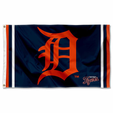 Detroit Tigers Logo 3x5 Large Banner Flag - State Street Products