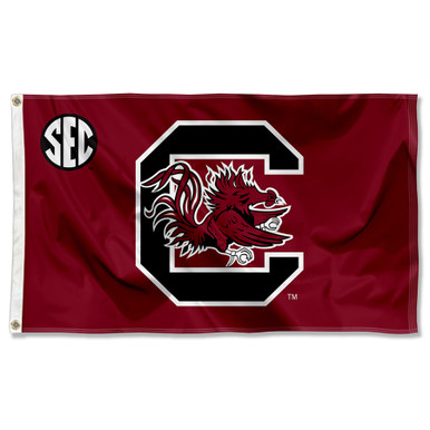 South Carolina Gamecocks SEC Logo Flag - State Street Products