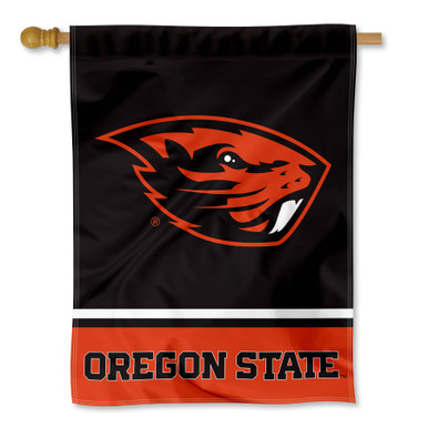 Oregon State Beavers Wordmark Logo Banner Flag - State Street Products