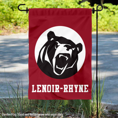 Lenoir Rhyne University Bears Logo Garden Flag - State Street Products