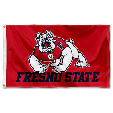 Fresno State Bulldogs Red Logo Flag - State Street Products