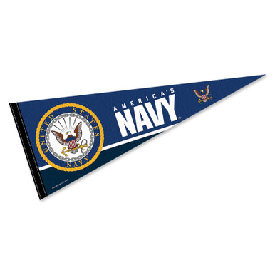 US Navy America's Navy Logo Full Size Pennant - State Street Products