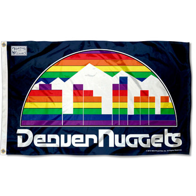 Denver Nuggets Throwback Skyline Logo 3x5 Flag - State Street Products