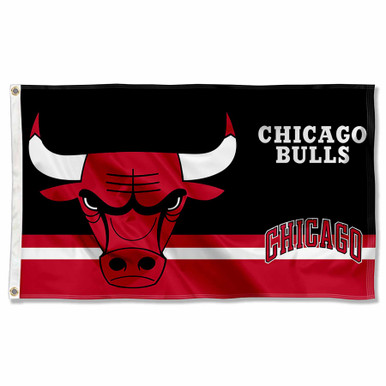 Chicago Bulls Dual Logo 3x5 Banner Flag - State Street Products