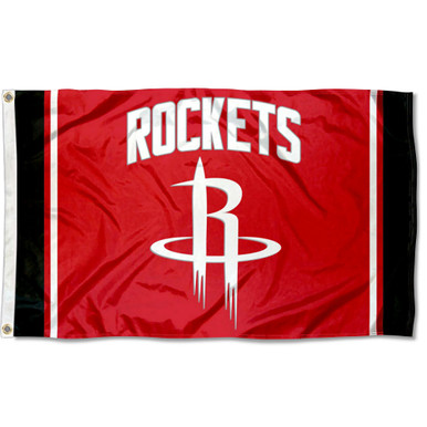 Houston Rockets Stripes 3x5 Banner Flag - State Street Products