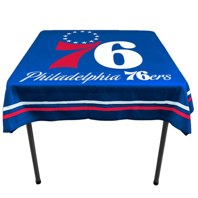 Philadelphia 76ers Tablecloth 48 Inch Table Cover - State Street Products