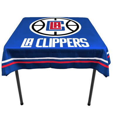 Los Angeles Clippers Tablecloth 48 Inch Table Cover - State Street Products