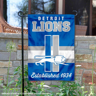 Detroit Lions Throwback Logo Double Sided Garden Flag Flag - State ...