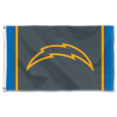 Los Angeles Chargers Black Sideline 3x5 Banner Flag - State Street Products