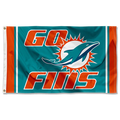 Miami Dolphins Go Fins Flag - State Street Products