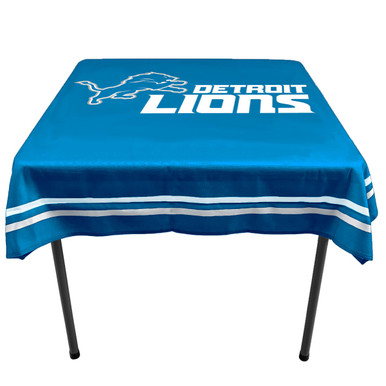 Detroit Lions Tablecloth 48 Inch Table Cover - State Street Products