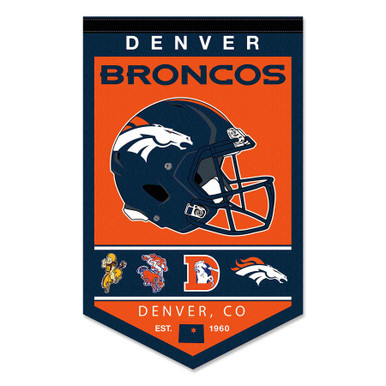 Denver Broncos History Heritage Logo Banner - State Street Products