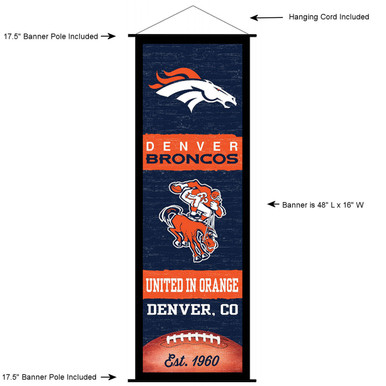 Denver Broncos Decor and Banner - State Street Products