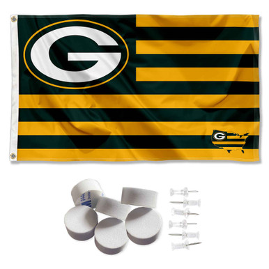 Green Bay Packers Nation Banner Flag with Tack Wall Pads - State Street ...