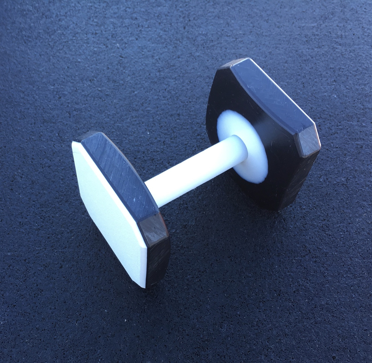 Plastic Dumbbell (White/Blue/White) - Training Treasures