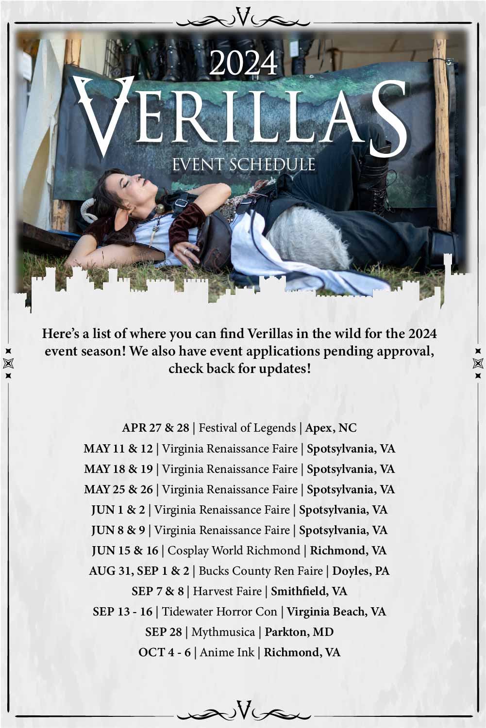 2024 Events Calendar - Verillas