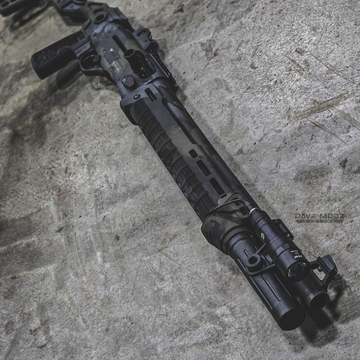 CUSTOM 1301T BLACK MULTICAM BY DAVE MODZ CUSTOMS