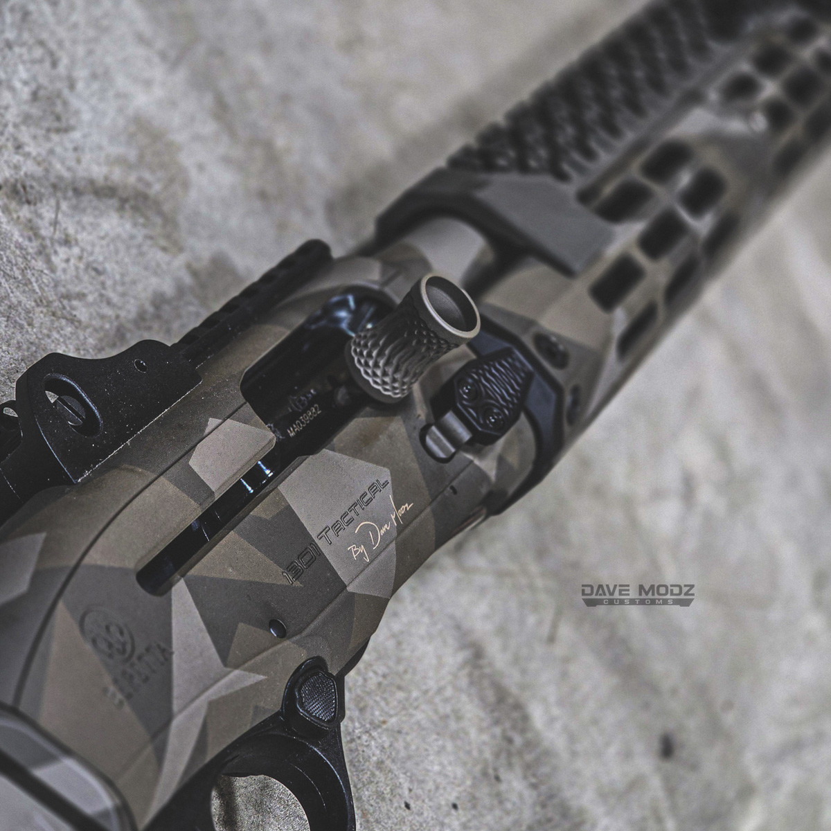 CUSTOM 1301T CUSTOM PATRIOT BROWN FRACTAL CAMO BY DAVE MODZ CUSTOMS