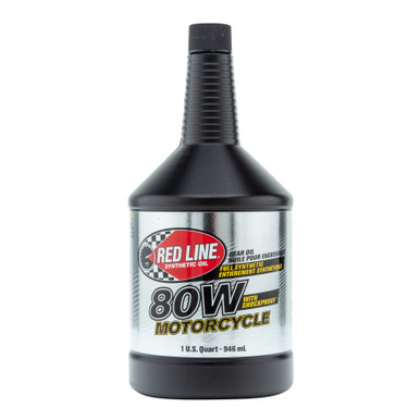 Red Line 80W Motorcycle Gear Oil with Shockproof - 1 Qt