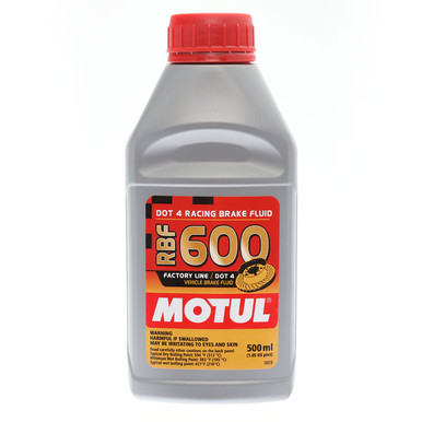 Motul RBF 600 Factory Line DOT 4 Racing Brake Fluid w/Funnel - 500ml