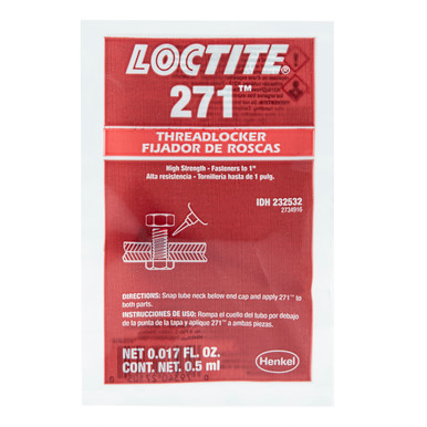 Loctite Threadlocker Red 271 Heavy Duty (LOC232532) - .5 ml ampule