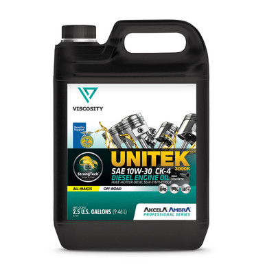 VISCOSITY UNITEK 3000K Diesel Engine Oil SS 10W-30 CK-4 - 2.5 Gal