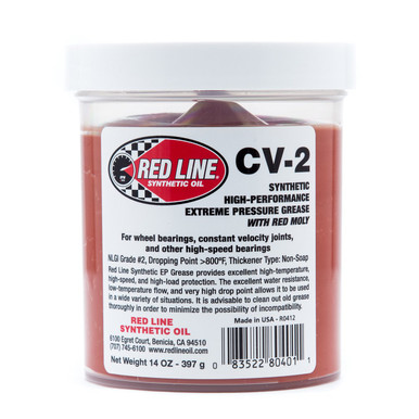 Red Line CV-2 Grease for High Temps- 14 oz