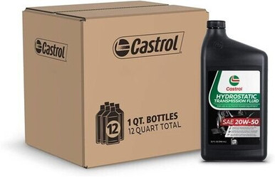 Castrol 20W50 Hydrostatic Transmission Fluid API GL-4 - 1 Qt, 12 Pk