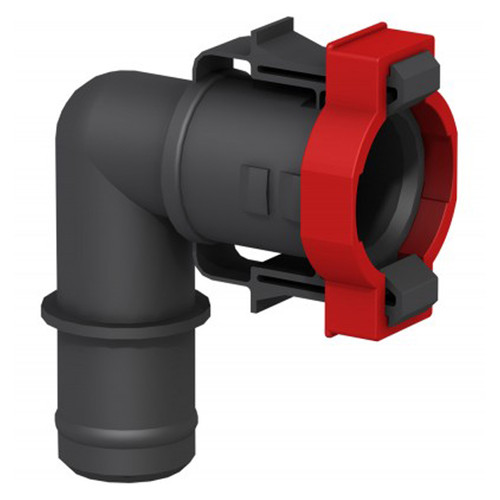 FatSac Flow-Rite 1" Barbed to 1-1/8" Elbow Quick Connect - Boater's Outlet