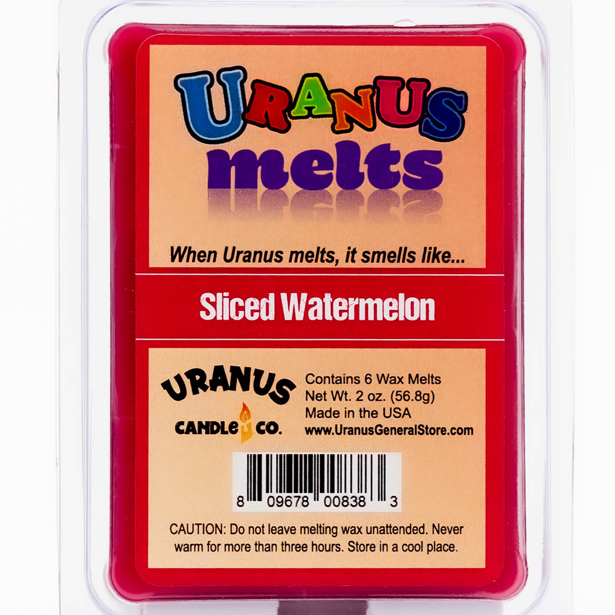 Sliced Watermelon Wax Melts - Uranus Fudge Factory & General Store