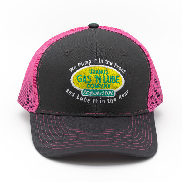 Gas N Lube Hat – Hot Pink Mesh | Uranus Apparel