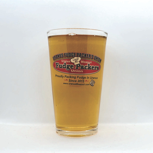 Uranus Fudge Factory and General Store Fudge Packers Union Pint Glass