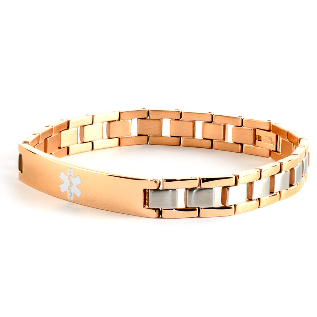 Slim Traditional Medical ID Bracelet