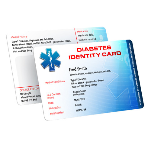 Medical Identity Card and Cover BUNDLE