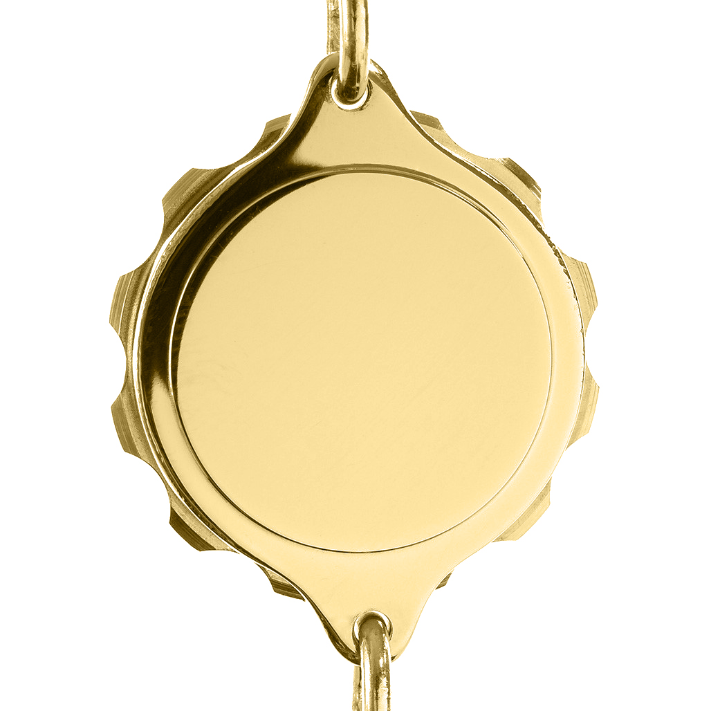 Gold Plated SOS Talisman Bracelet - Plain