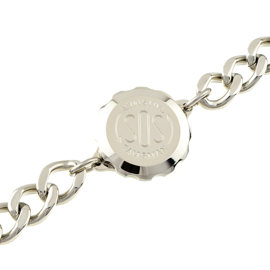Stainless Steel SOS Talisman Bracelet - Plain