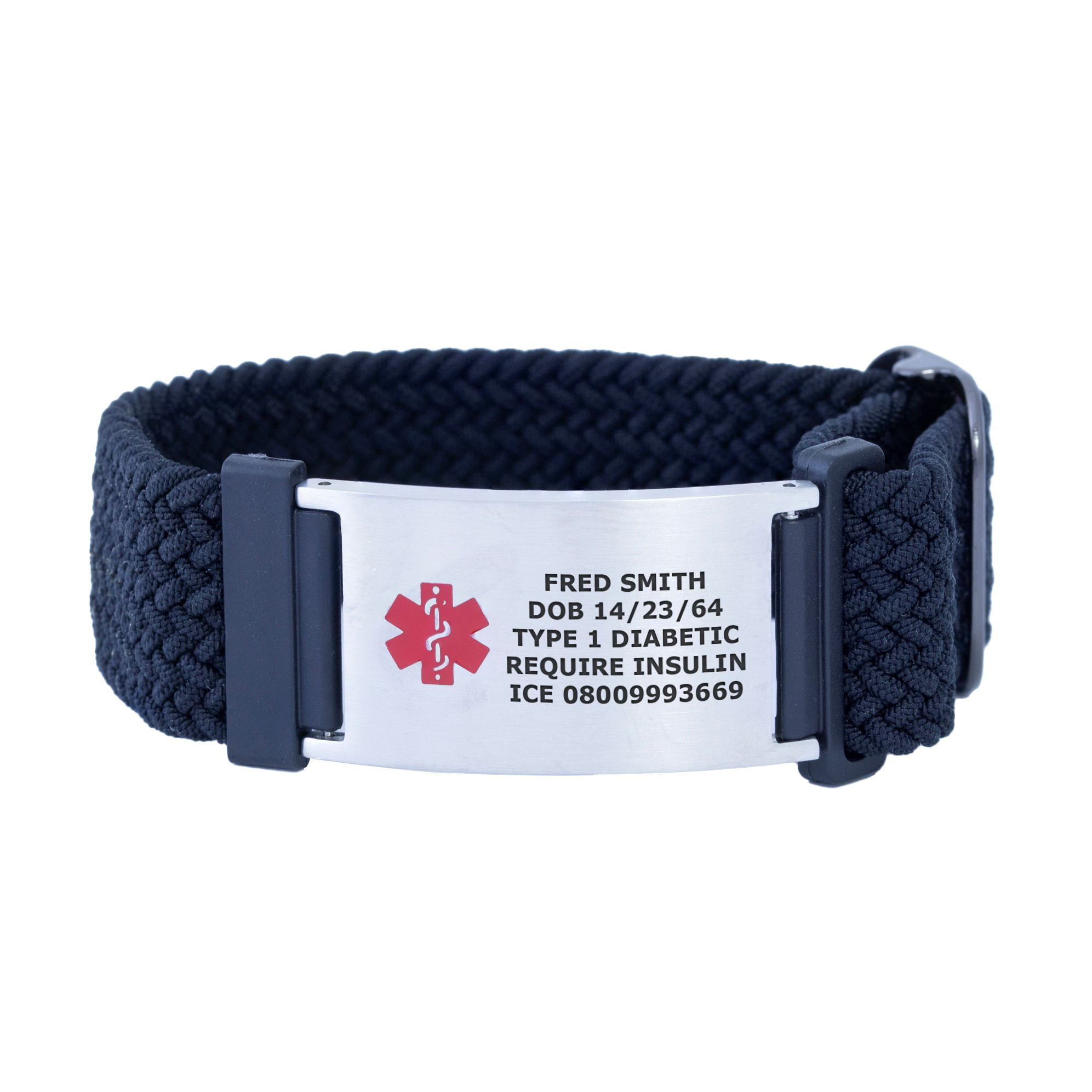 Woven Stretch Medical ID Bracelet