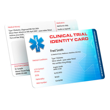 Clinical Trial Identity Card