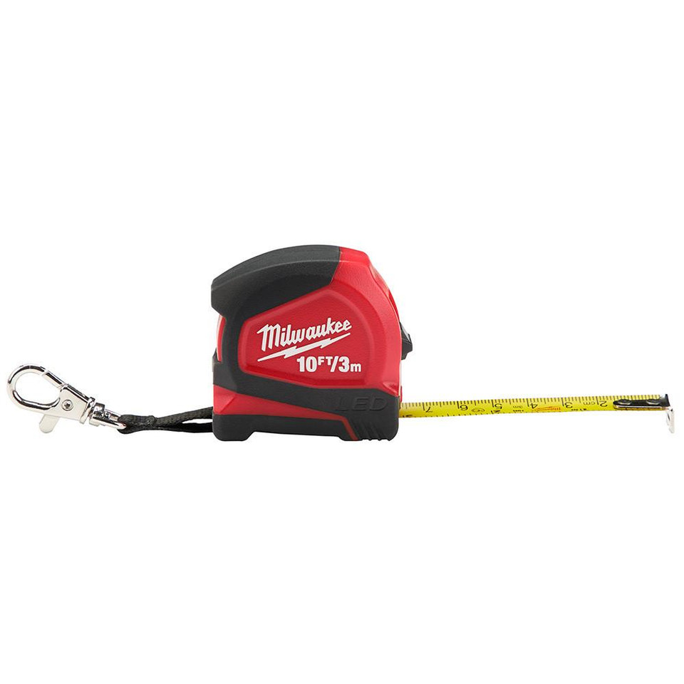 48-22-6601 10ft / 3m Keychain Tape Measure w/ LED | Milwaukee Tool