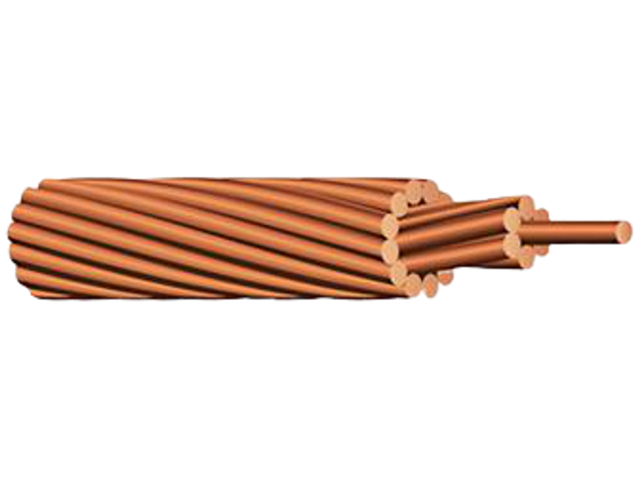 8/1C Stranded Soft Drawn Bare Copper Wire